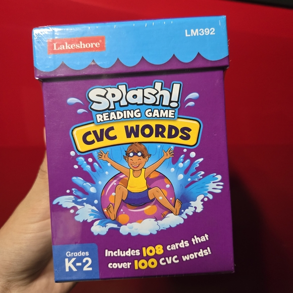 Lakeshore | Toys | Lakeshore Splash Reading Game Cvc Words Purple ...